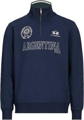 La Martina Baumwoll-Sweatshirt in Blau