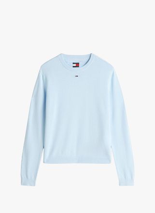 Tommy Hilfiger Pull droit &agrave; logo en coton