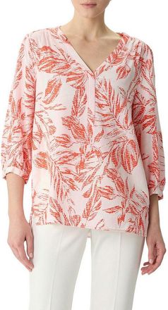 Comma Druckbluse 3/4 -Arm mit floralem Muster