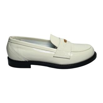 Baldinini Lackleder Loafer - - Shoes - Damen - Wei&szlig; - 36 EU