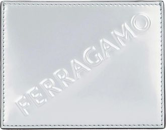 Ferragamo Homme, Accessoires, Gris, Taille: ONE Size Portafoglio