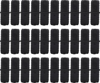 Aboofan 30 St&uuml;ck Flachrohr Verbindungsst&uuml;cke Kunststoff Vierkantrohr 2 Wege Verbindungsst&uuml;cke 2 Wege Rohrverbinder Rohrverbinder F&uuml;r Vierkantrohre Vierkantroh