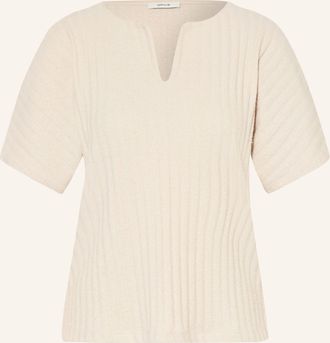 OPUS Boucl&eacute;-Strickshirt Sombri weiss