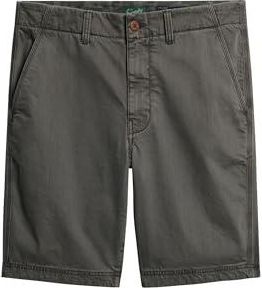 Superdry Vintage International Short pour Homme, Gris, 34
