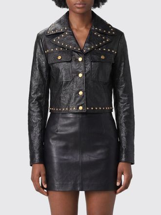 Michael Kors Veste de motard courte en similicuir &agrave; clous