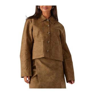 Envii Kameljacke f&uuml;r stilvollen Herbst-/Winterlook - - Jackets - Damen - Braun - XL