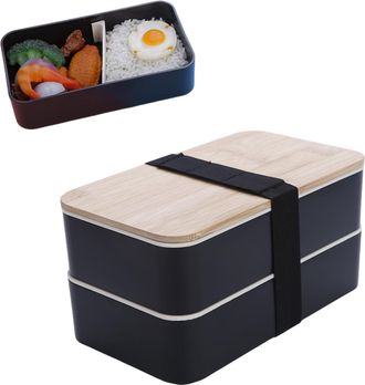 Generic Lunchboxen f&uuml;r Erwachsene,Aufbewahrungsbox Mit Doppelschicht, Die Luftdicht Und Stapelbar Ist - Lebensmittel Aufbewahrung Beh&auml;lter Mit Deckel,F&uuml;r M&auml;nn