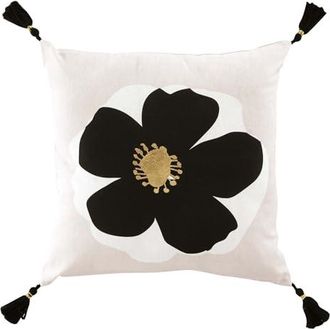 Douceur d'Intérieur Issey Kissen mit abziehbarem Bezug (45 x 45 cm), Baumwolle mit Gold-Druck