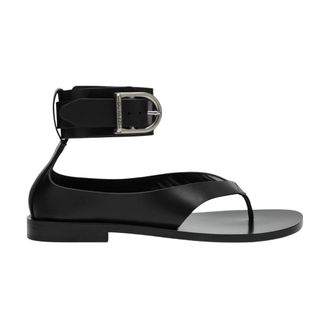Durazzi Milano Sandalen mit Kn&ouml;chelschn&uuml;rung - - Shoes - Damen - Schwarzk - 37 EU