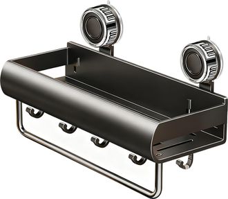 Generic Duschregal Mit Saugn&auml;pfen,Wand Organisation Korb,Saugnapf Lagerregal f&uuml;r Badezimmer | F&uuml;r WC Schlafzimmer K&uuml;che Wohnung Waschraum Miethaus Shampoo Han