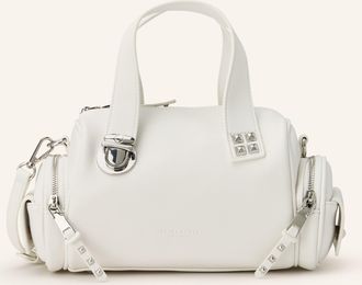 Seidenfelt Manufaktur Handtasche Jokela Mit Nieten weiss