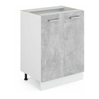 Vicco K&uuml;chenunterschrank R-Line, Beton, 60 cm ohne Arbeitsplatte