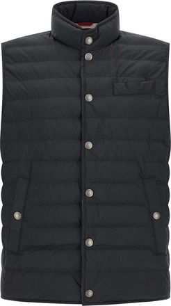 Brunello Cucinelli Weste - Blau