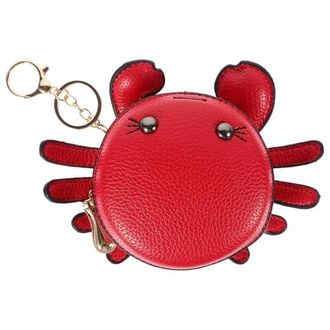 Beaupretty Paquet &agrave; Main Petit Porte-Monnaie en PU Rouge Rangement Multifonction pour Cl&eacute;s et Monnaie Accessoire Portable pour Voyage et Quotidien Femme