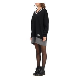 GCDS Gcds - Logo Lounge Mini Dress - Femme - Robes - Noir - Taille: 40 FR