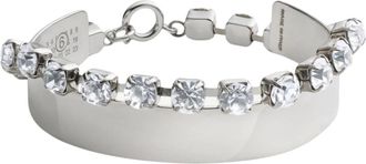Maison Margiela unisex, Accessoires, Gris, Taille: S Bracelet Strass