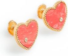 Yvonne Léon Boucles doreille Coeur en or