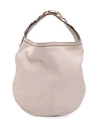 Gucci sac à main Horsebit en cuir (2000-2015) - Blanc