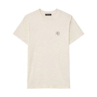 Anine Bing Wagner Tee Soft Stencil - - Tops - Damen - Beige - L