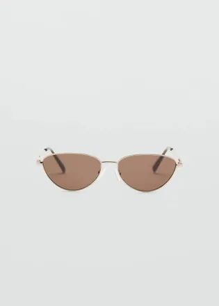 Mango Lunettes de soleil m&eacute;talliques or - Femme - Taille unique - MANGO