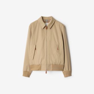 Burberry Veste Harrington en gabardine, Size: 44
