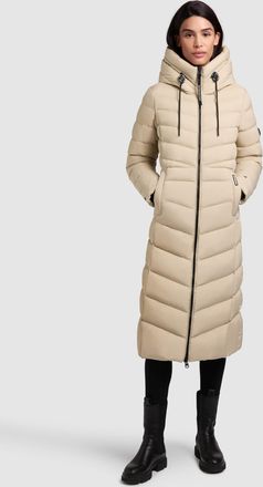 Khujo Steppmantel KHUJO INGRAM4, Damen, Gr. XXL, beige, 100% Polyester, unifarben, regular fit, eingesetzt elastischer Bund, M&auml;ntel Steppmantel, Topseller