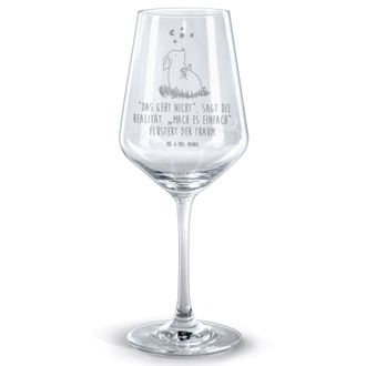 Mr. & Mrs. Panda wein glas Schwein Gl&uuml;ck - Geschenk, f&uuml;r rotwein, Tr&auml;ume, weinglas graviert, Sterne, Rotweinglas mit Gravur, Burgunderglas, Ziele, Schweinchen, Motivat