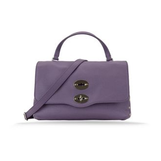 Zanellato Leder-Schultertasche mit Metall-Details - - Bags - Damen - Lila - ONE SIZE