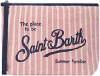 MC2 Saint Barth Femme, Sacs, Rose, Taille: ONE Size Aline Linen Clutch Bag