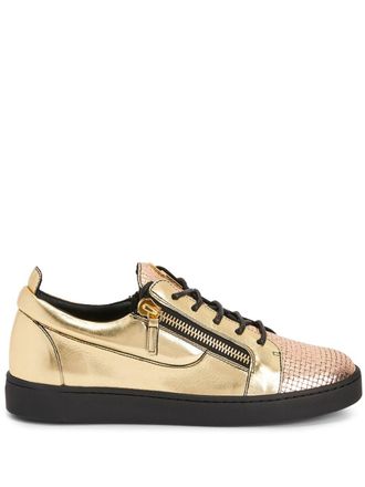 Giuseppe Zanotti baskets Frankie à double zip - Multicolore