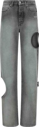 Off-white Jean Droit - Gris