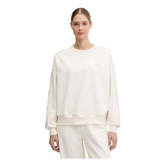 Guess Femme, Sweatshirts et sweats &agrave; capuche, Beige, Taille: 34 FR Octavia SweaT-shirt