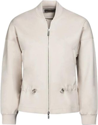 Moorer Femme, Vestes, Beige, Taille: 40 FR Tija-It SweaT-shirt Bomber