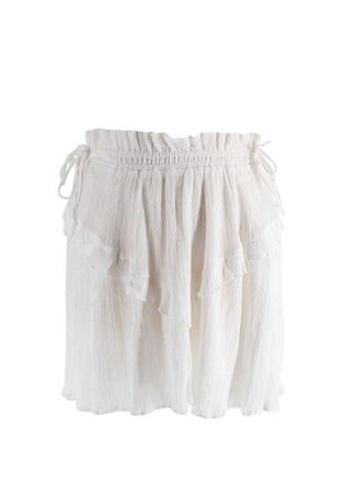 Isabel Marant Etoile White Ruffled Mini Skirt Size XXS