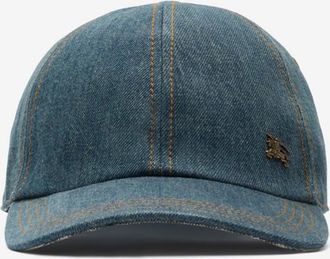 Burberry Casquette de baseball en denim, Size: XS