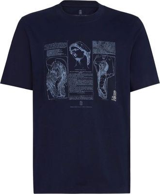 Brunello Cucinelli Herren, Oberteile, Blau, XLGröße