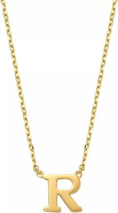 Isabel Bernard Halskette - Le Marais Chlo&eacute; 14 Karat Initial Necklace Letter R - Gr. unisize - in Gold - f&uuml;r Damen