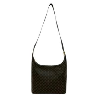 Celine Sac bandouli&egrave;re Macadam Blazon en PVC et cuir Pre-owned - Femme - Pre-owned - Brun - Taille: ONE Size
