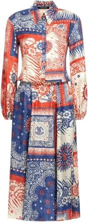 Roberto Cavalli Bandana Patchwork Maxikleid - - Dresses - Damen - Mehrfarbig - M