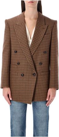 Chlo&eacute; Femme, Vestes, Brun, Taille: 36 FR Veste Tailleur Crois&eacute;e