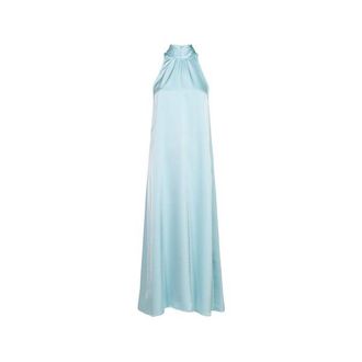 Object Robe longue satin&eacute;e &agrave; &eacute;charpe d&eacute;corative