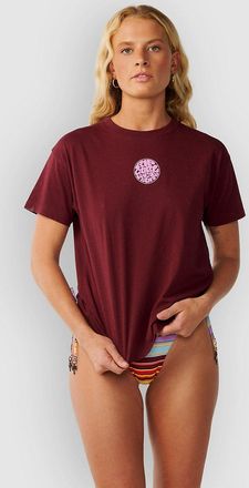 Rip Curl Icons Of Surf Relaxed T-Shirt dark plum