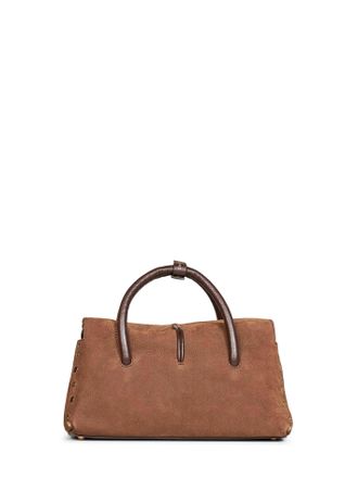 Zanellato Womens Handbag Dotta Small Brown Bovine Leather Handbags Hand Bags