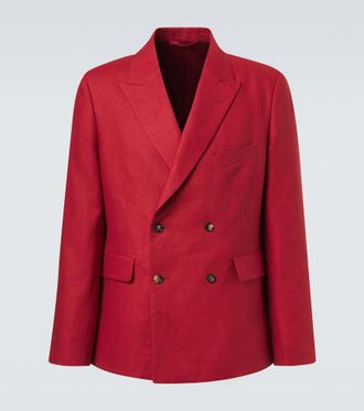 Bode Blazer aus Leinen