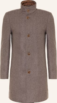 HUGO BOSS Wollmantel Hyde Mit Herausnehmbarer Blende braun