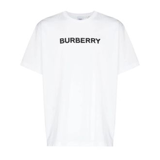 Burberry Baumwoll-T-Shirt - - Tops - Herren - Wei&szlig; - L