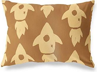 Bonamaison Le Jardin du Lin Kissen Zierkissenbezug Brauntöne Kissenbezug, Weich Bequem, Für Zuhause Autos Büro Sofa Wohnzimmer Couch Schlafzimmer Dekor, 35x50 Cm