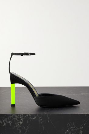 The Attico Perine Pumps Aus Satin - Schwarz