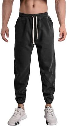 Generic Jogging Homme Pantalon Jogging Homme Pantalon Survetement Homme Confortable Classique - Sweatpants Automne Hiver Homme Ample 9/10 - Respirant pour Fit