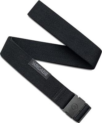 Arcade The Original Slim Adventure Belt Ceinture élastique élastique à largeur étroite, boucle de réglage micro, Ranger Slim - Midnighter Black - Recyclé, Ta